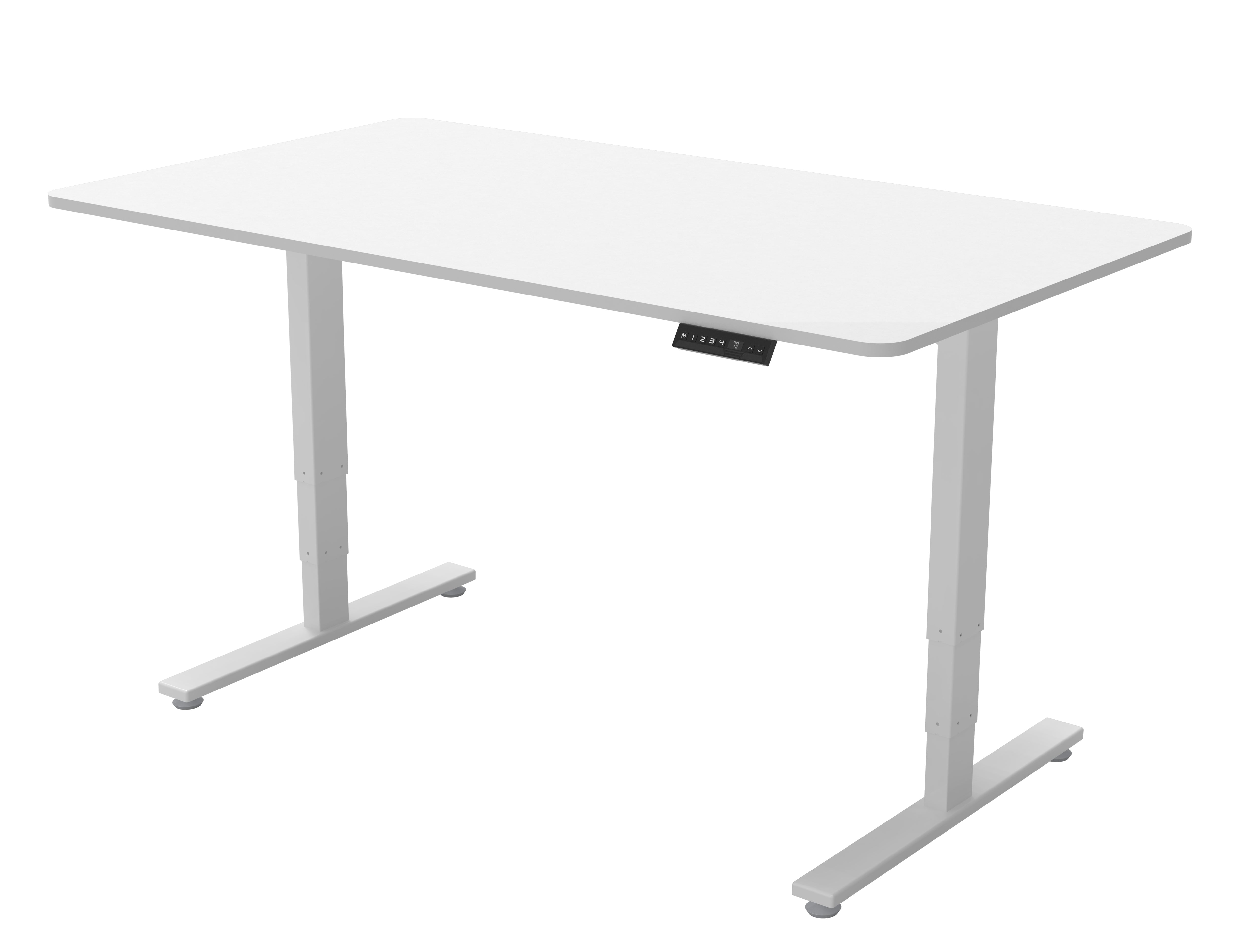 Electric Standing Desk Height-Adjustable Table (White frame) – Smart ...