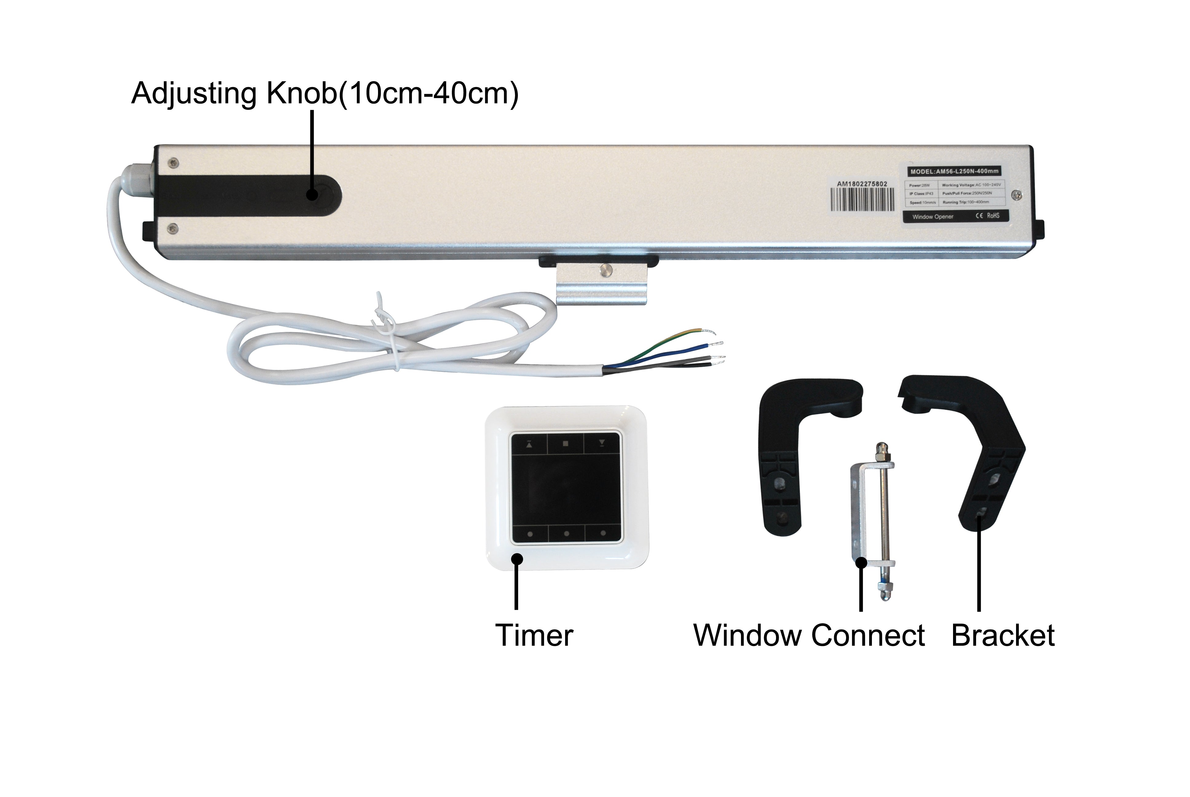 100-240V Electric Window Opener with Timer – Smart Curtain Rail Online